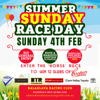 SUMMER SUNDAY RACES | Balaklava | Country Racing SA