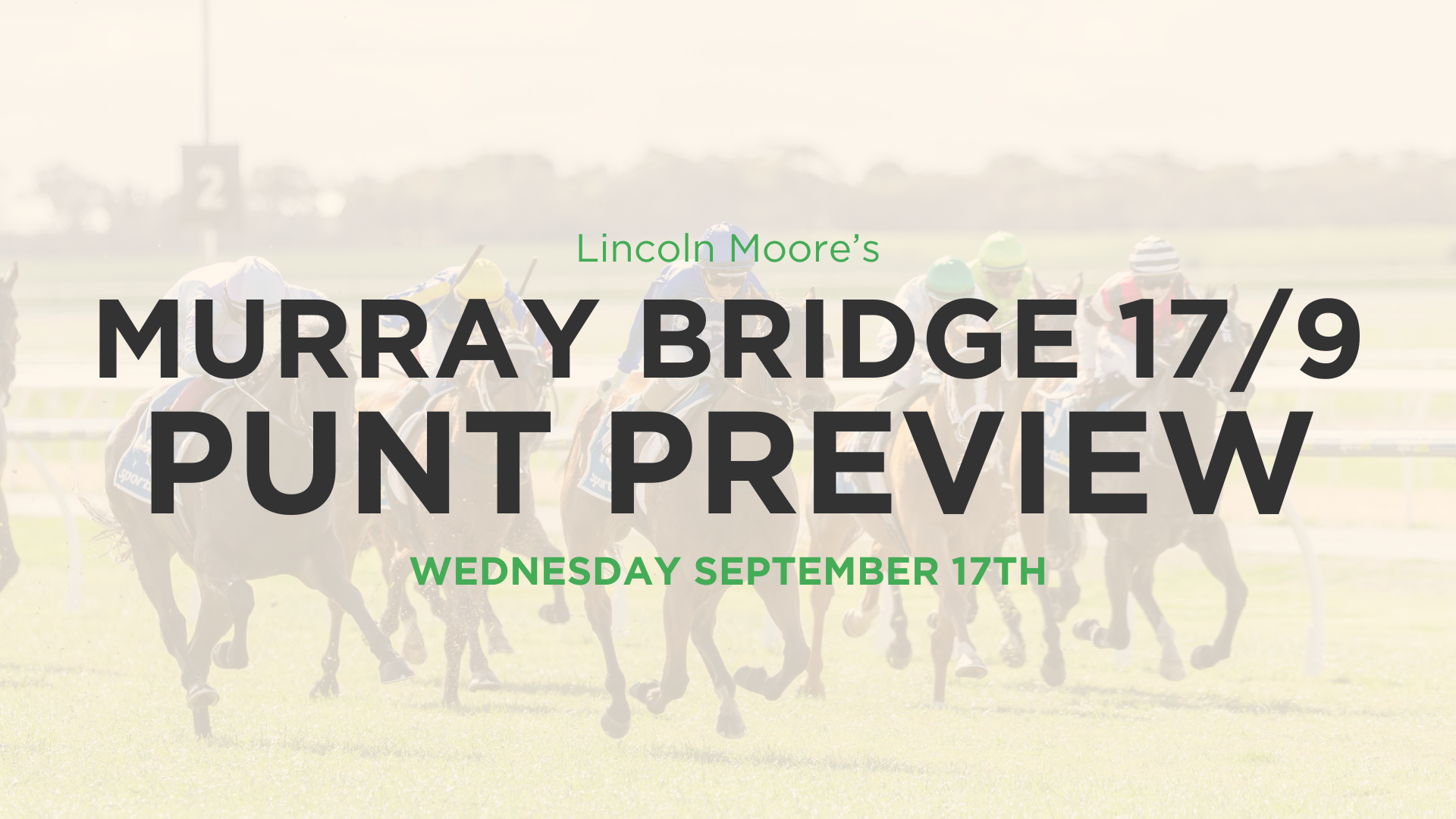 Murray Bridge Punt Preview 17/9 | Country Racing SA