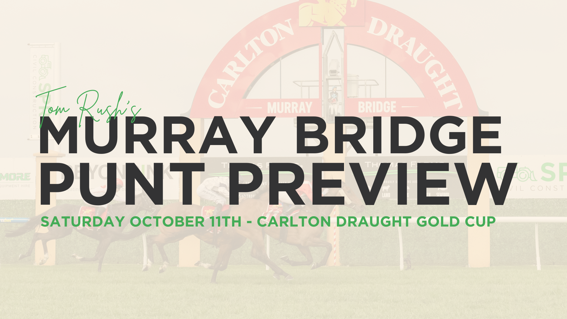 Murray Bridge Gold Cup Punt Preview 11/10 | Country Racing SA