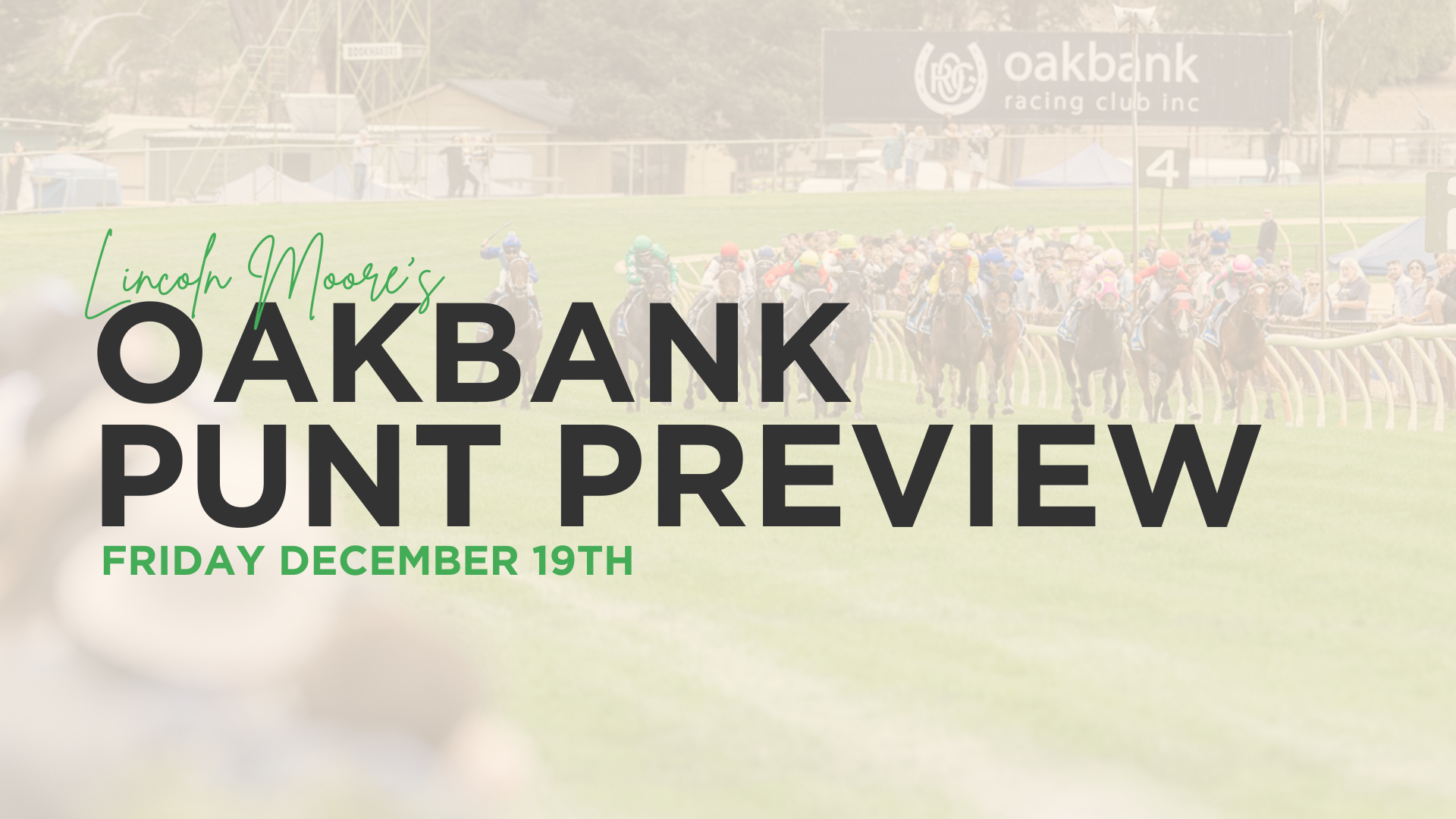 Oakbank Punt Preview 19/12 | Country Racing SA